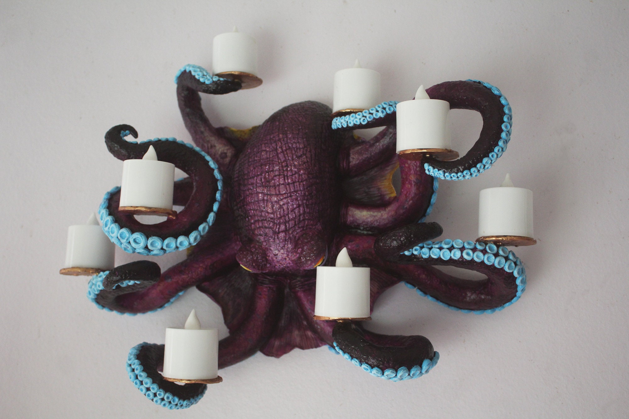 Octopus Wall Sconce Sculpture Candle Holder - Etsy