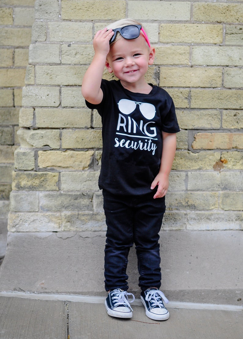 Toddler Ring Security Tshirt Boys Ring Bearer Shirt Rehearsal - Etsy