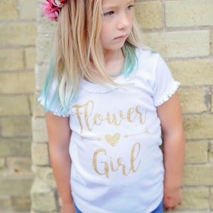 Flower Girl Shirt Tshirt Top & Tees Flower Girl Gift - Etsy