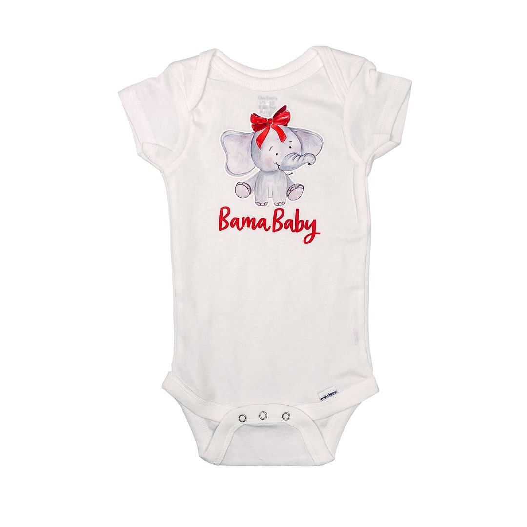 Alabama Baby Bodysuit, Bama Gameday Outfit, Houndstooth Elephant ...