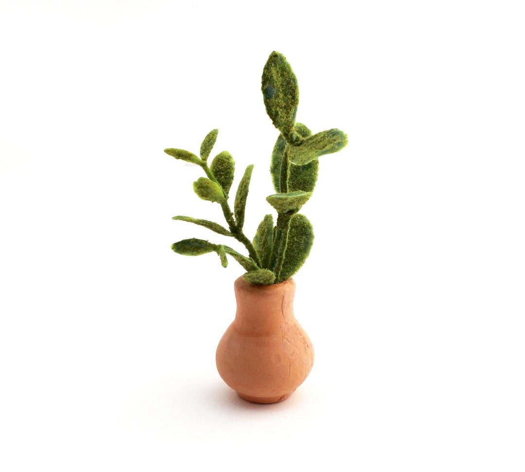 Leafy Vine in Terracotta Pot - Modern Miniature Decor - Etsy