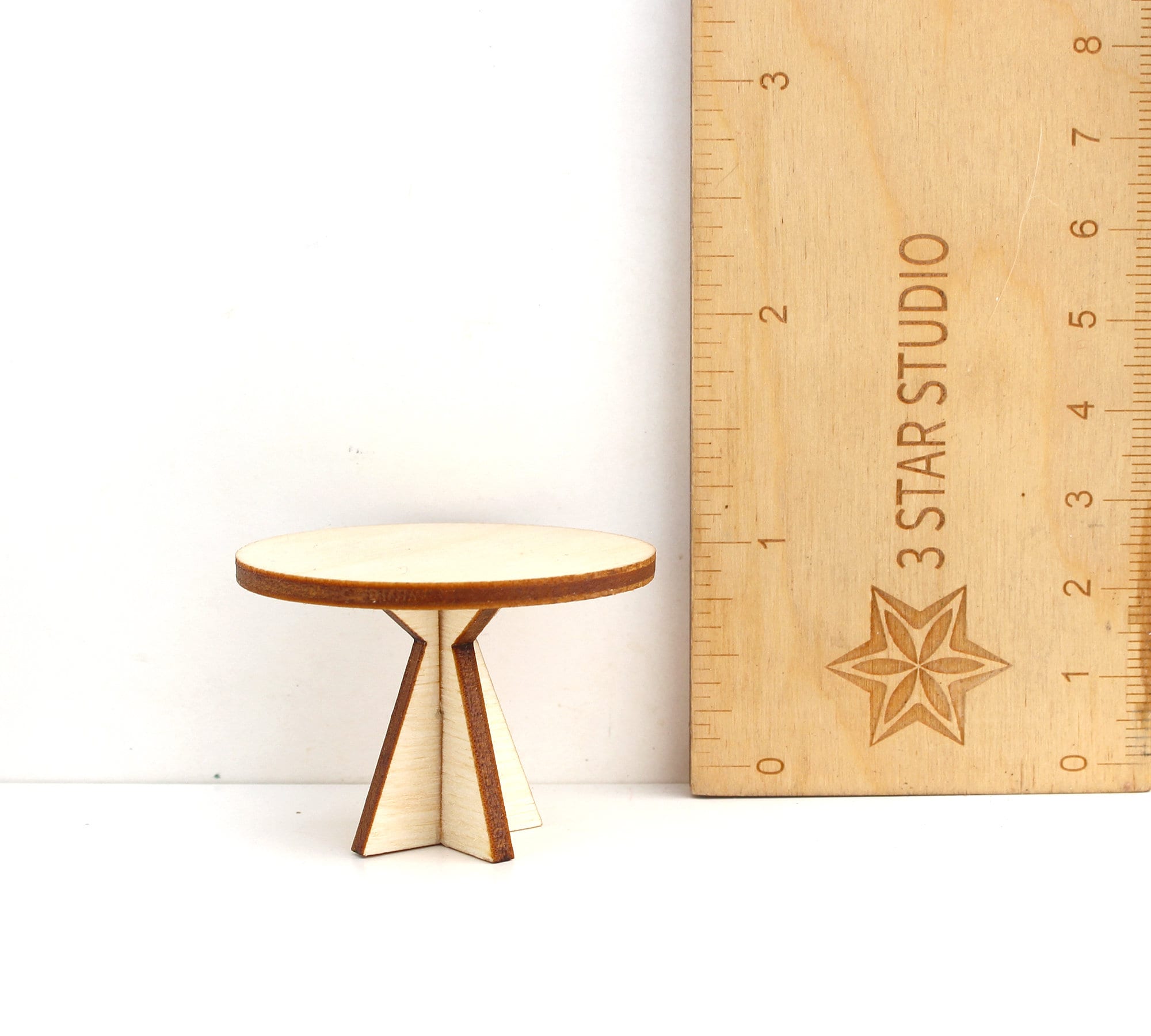 1:24 Scale Cloud City Round Table - Modern Dollhouse Furniture Kit - Etsy