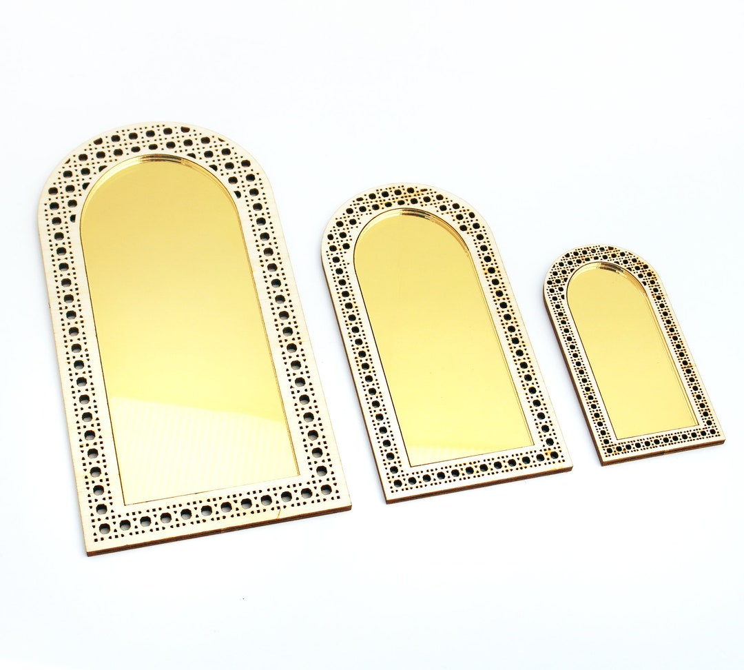 Cane Arched Mirror: 3 Sizes - Modern Miniature Decor - Etsy
