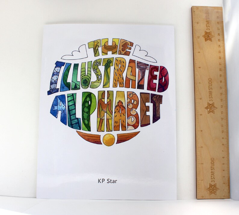 The Illustrated Alphabet - the Original ABC Handmade Children's Book - Etsy