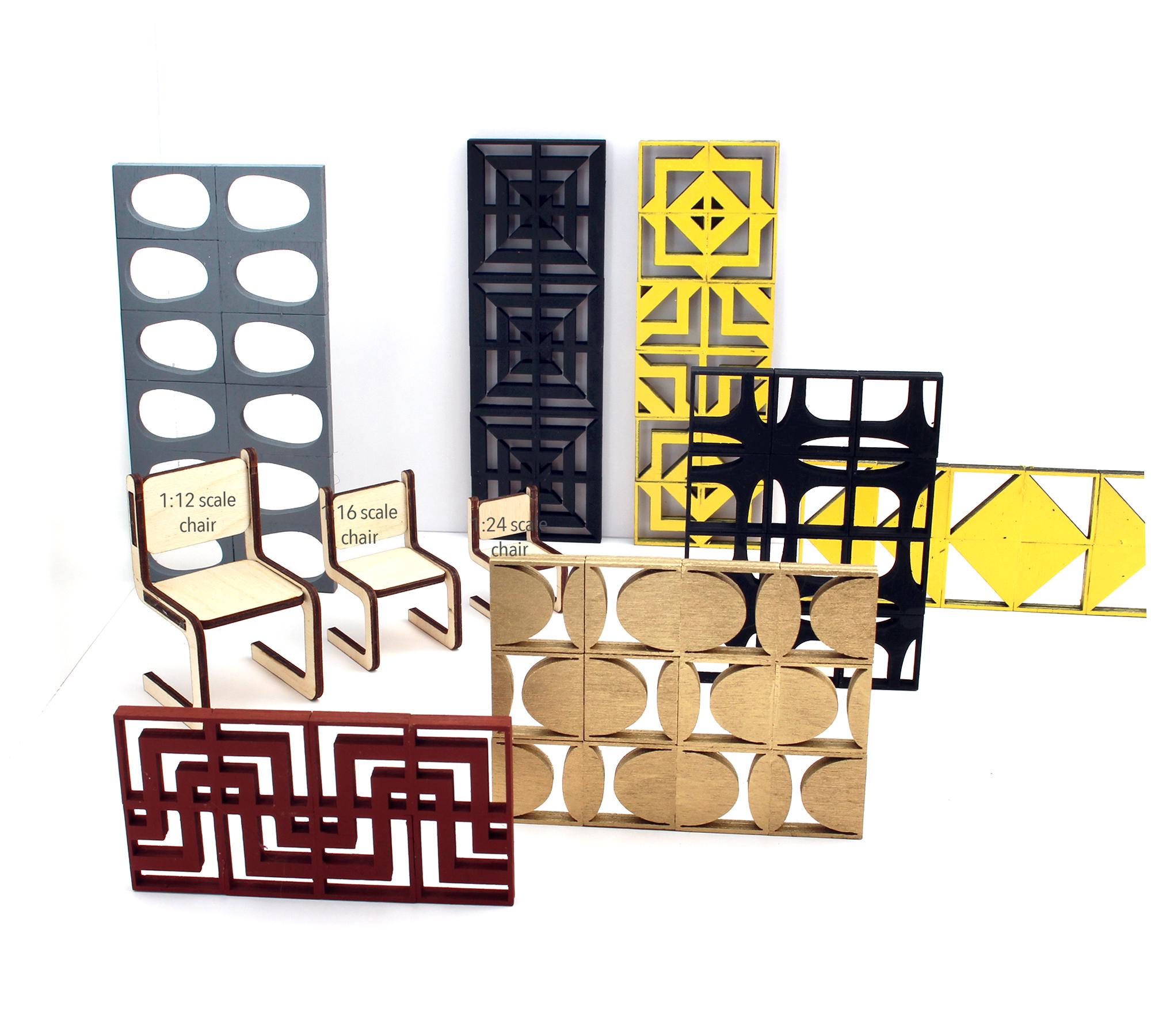 Miniature Breeze Block: ARROW - High Desert Tiki Decor, Room Divider (1 ...