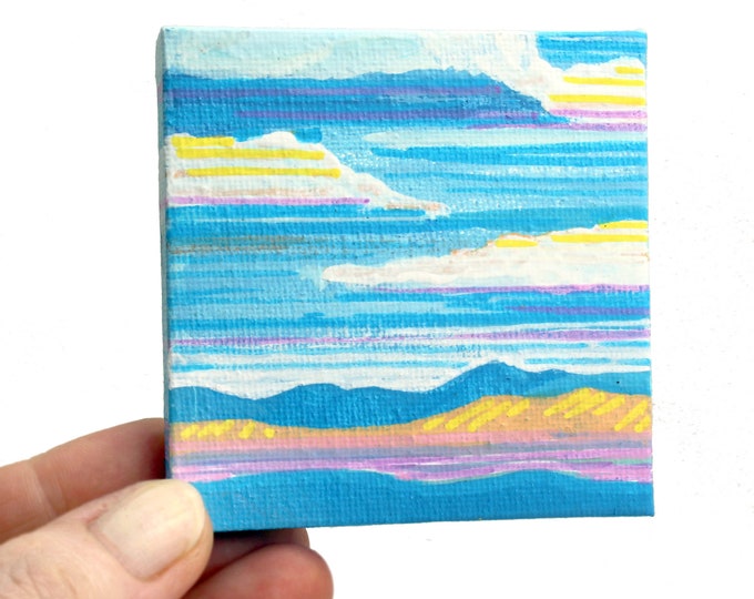 NM Early Evening Colors - Original Miniature Painting for the Modern ...