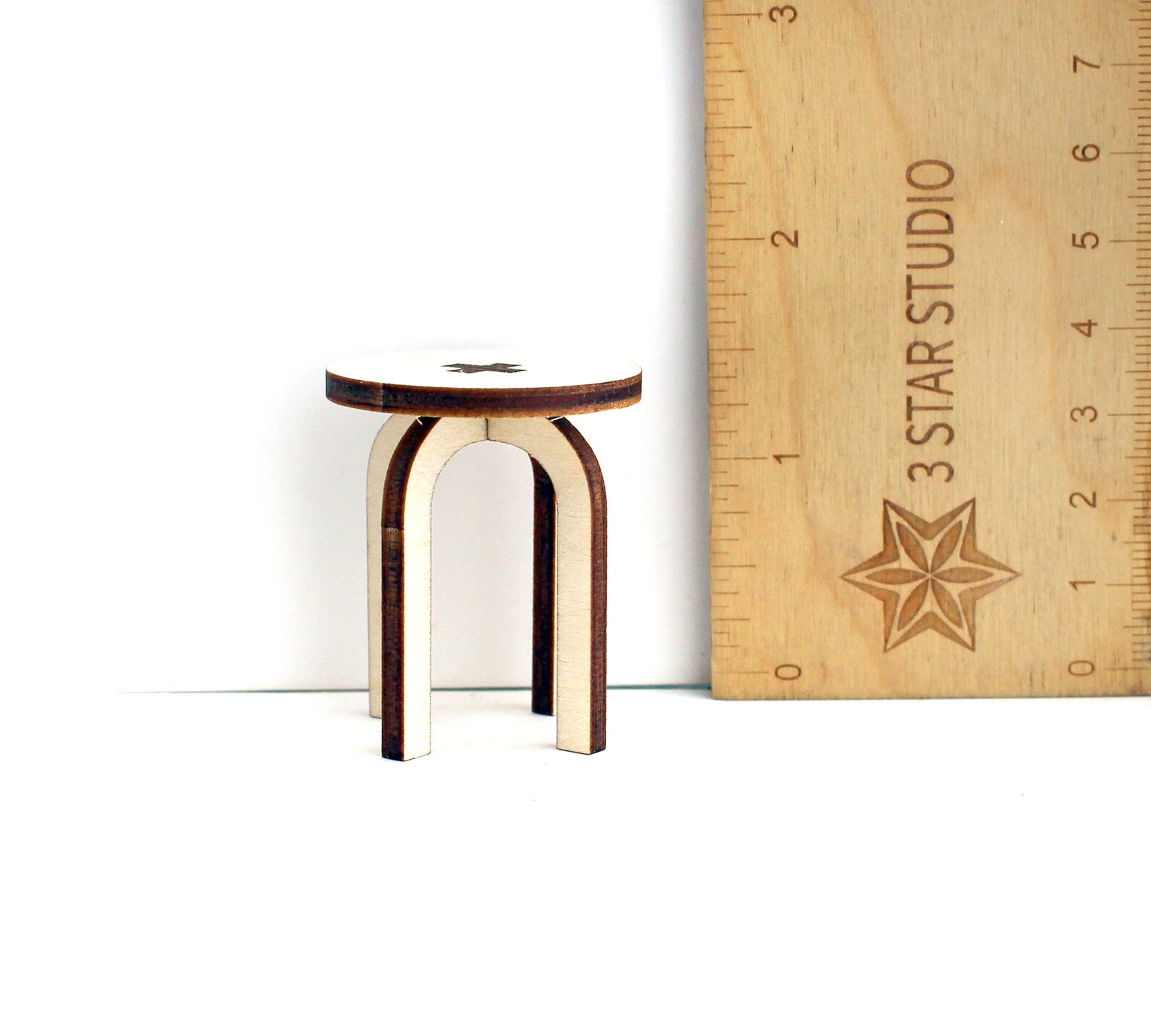 APOLLO Stool / Side Table: Updated - Modern Miniature Furniture - Etsy