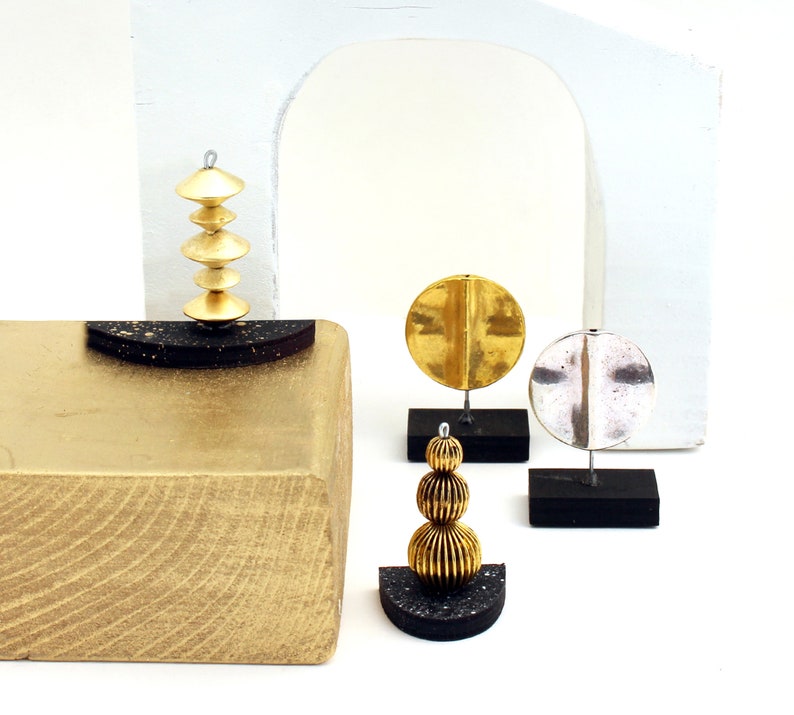 Cosmic Gold Totem Miniature Modernist Sculpture and Decor - Etsy