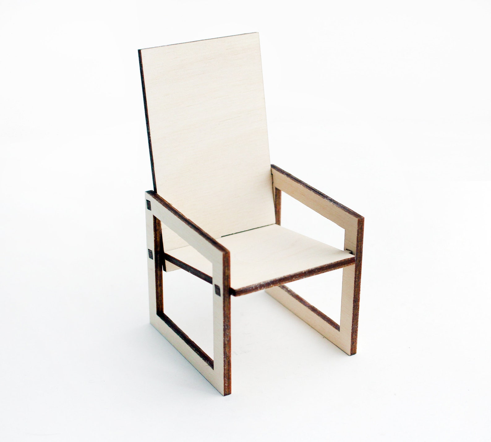 The Andy Chair - 1:12 Scale Miniature Modern Furniture Kit - Etsy