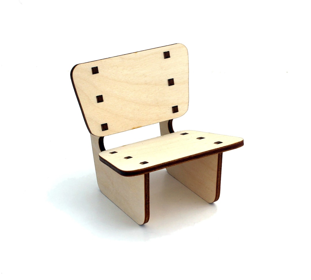 1:12 Scale Desert Modern Lounge Chair - Miniature Dollhouse Furniture ...