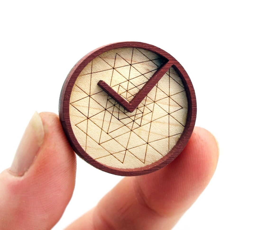 Rust Red + Maple Sri Yantra Wall Clock - Mid Century Modern Miniature ...