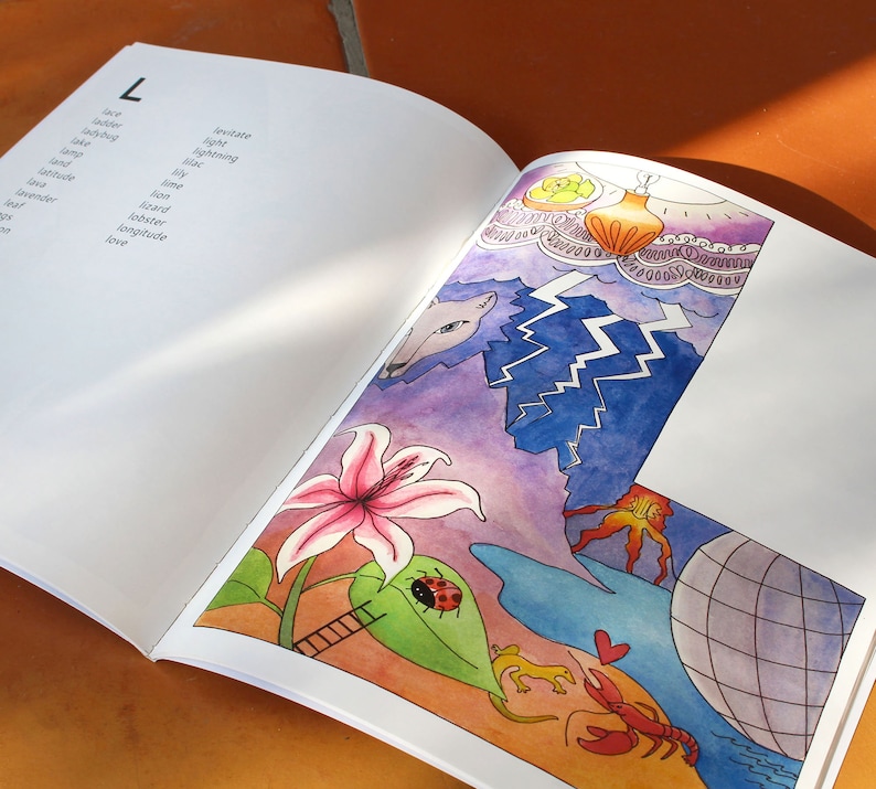 The Illustrated Alphabet the Original ABC Children's - Etsy