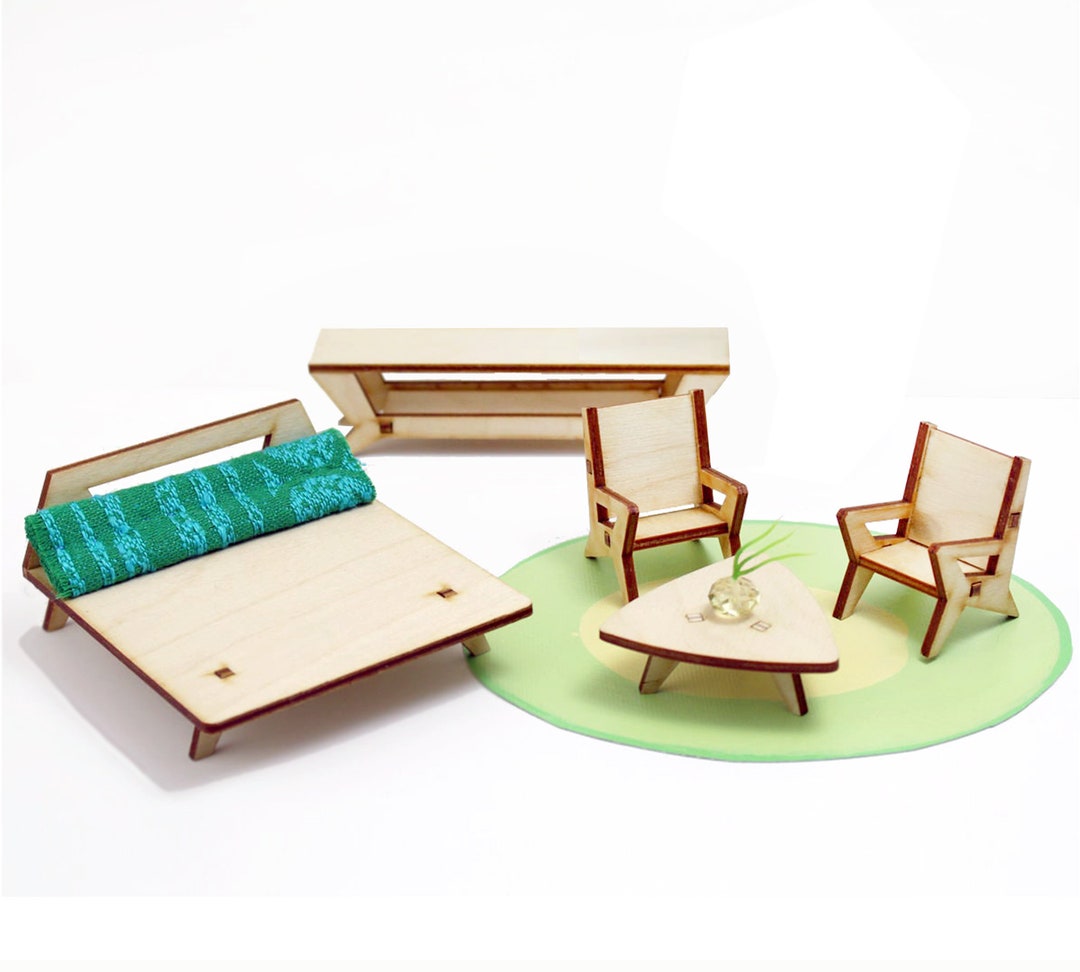 1:24 Scale BUTTERFLY Furniture - Modern Miniature Furniture Kit - Etsy