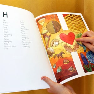 The Illustrated Alphabet - the Original ABC Handmade Children's Book - Etsy