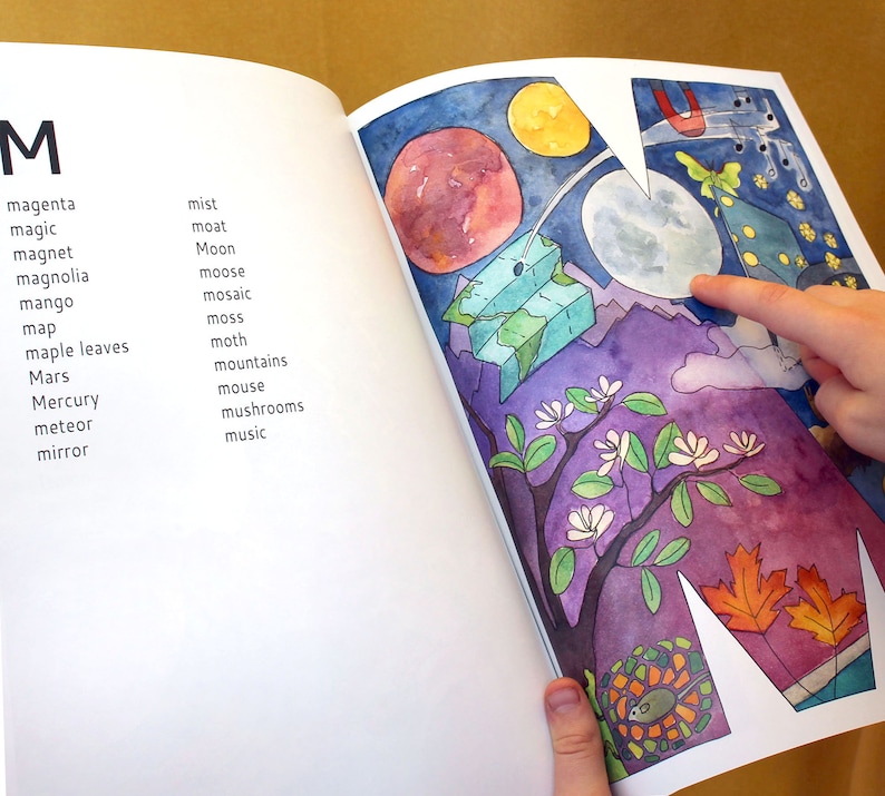 The Illustrated Alphabet the Original ABC Children's - Etsy