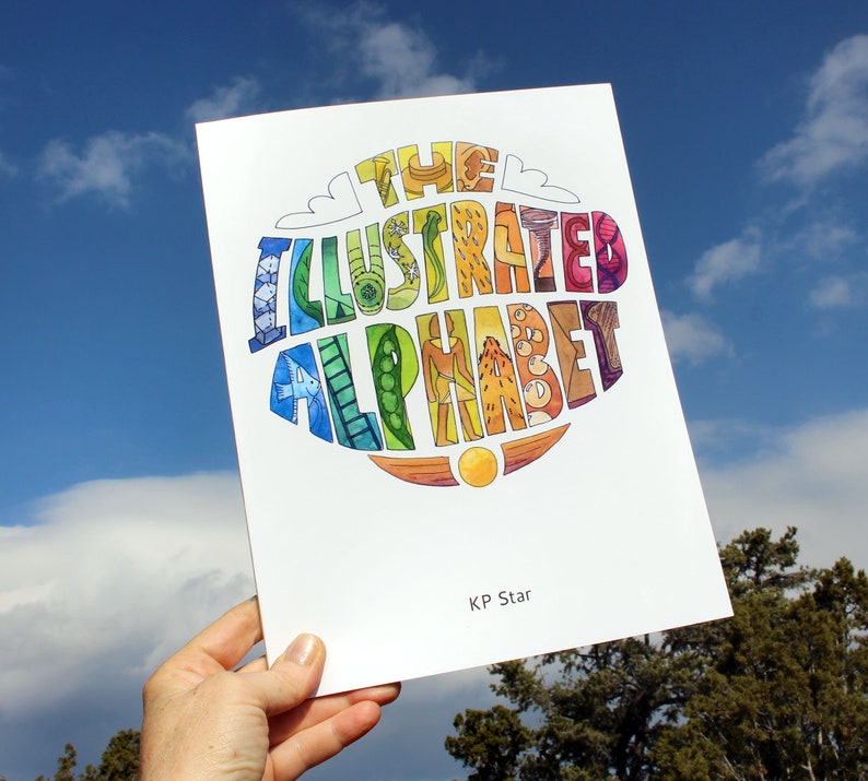 The Illustrated Alphabet - the Original ABC Handmade Children's Book - Etsy