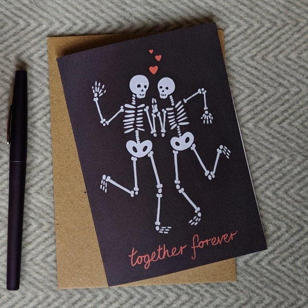 Gothic Wedding Card - Etsy UK