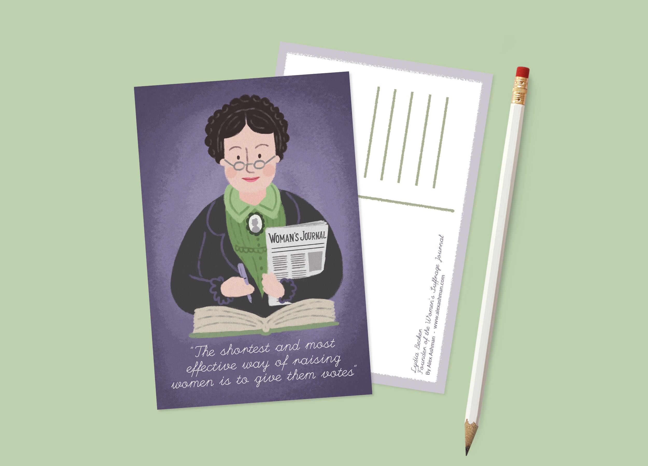 Lydia Becker Suffragette Postcard Votes for Women - Etsy UK