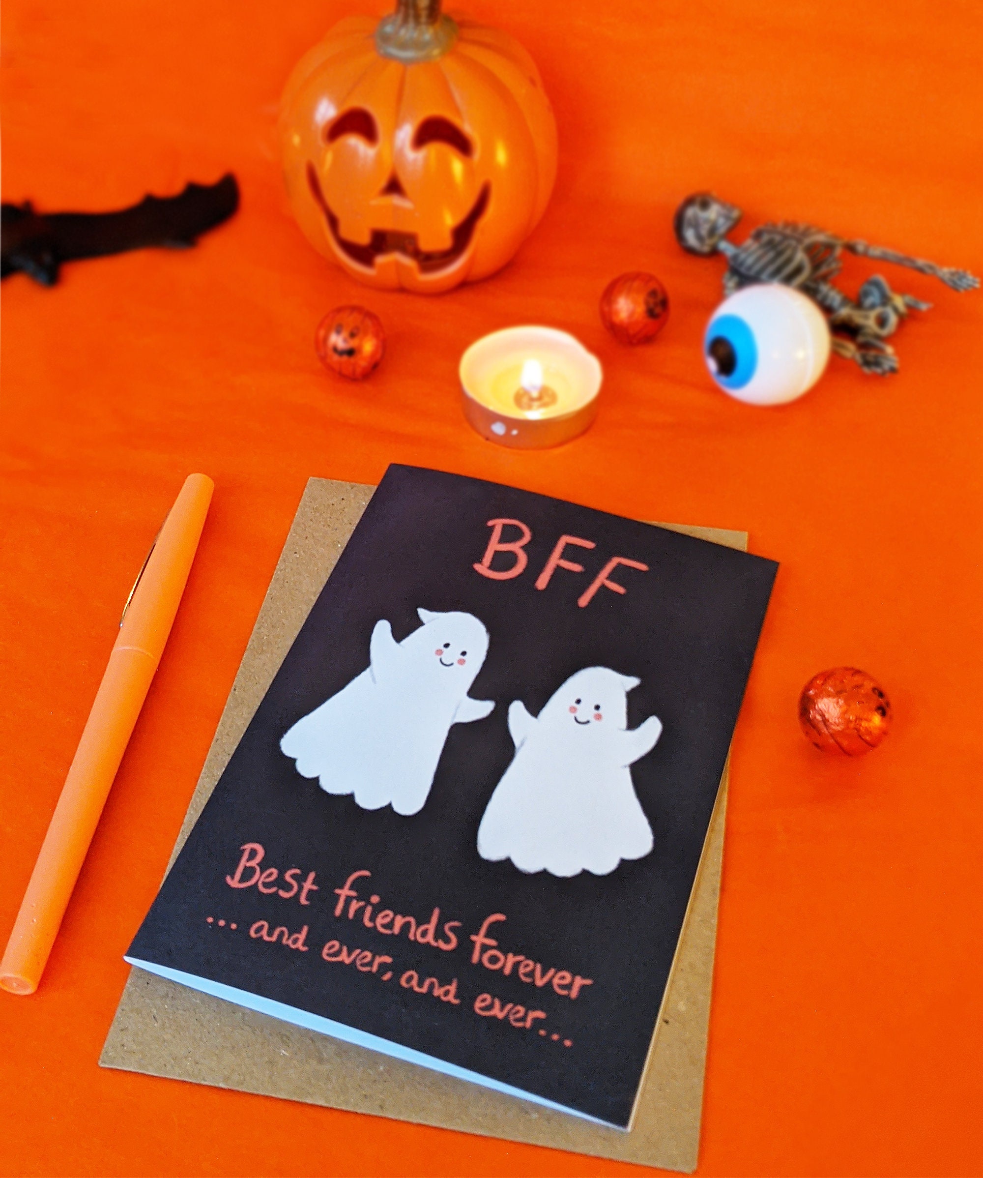 BFF Card Best Friends Forever Card Ghosts Goth Gothic - Etsy