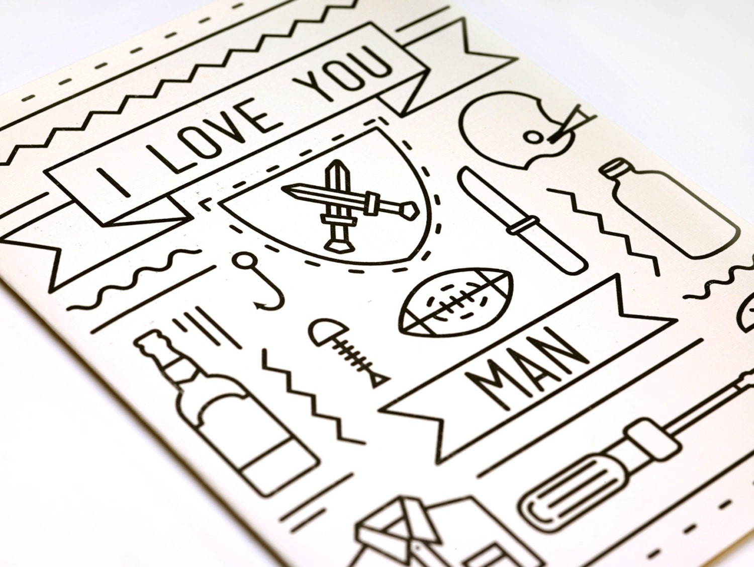 Bromance Card / I Love You Card / Dude Card / I Love You Man - Etsy