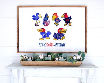 Rock Chalk Jayhawk Svg - Etsy Canada