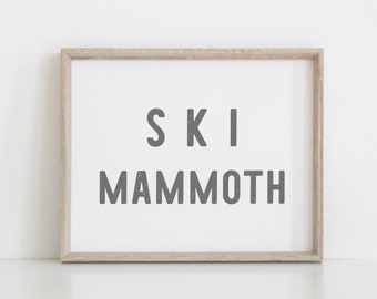 Mammoth Mountain Sign - Etsy
