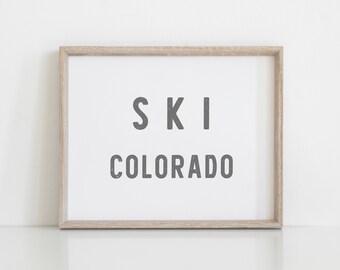 Colorado Ski Sign - Etsy