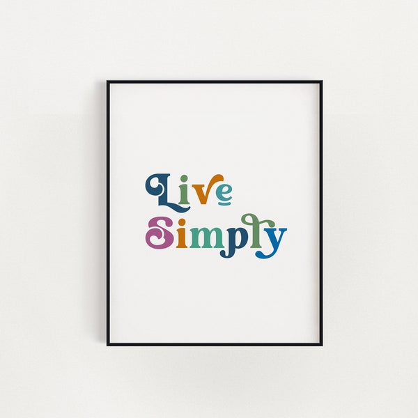 Live Simply Art - Etsy