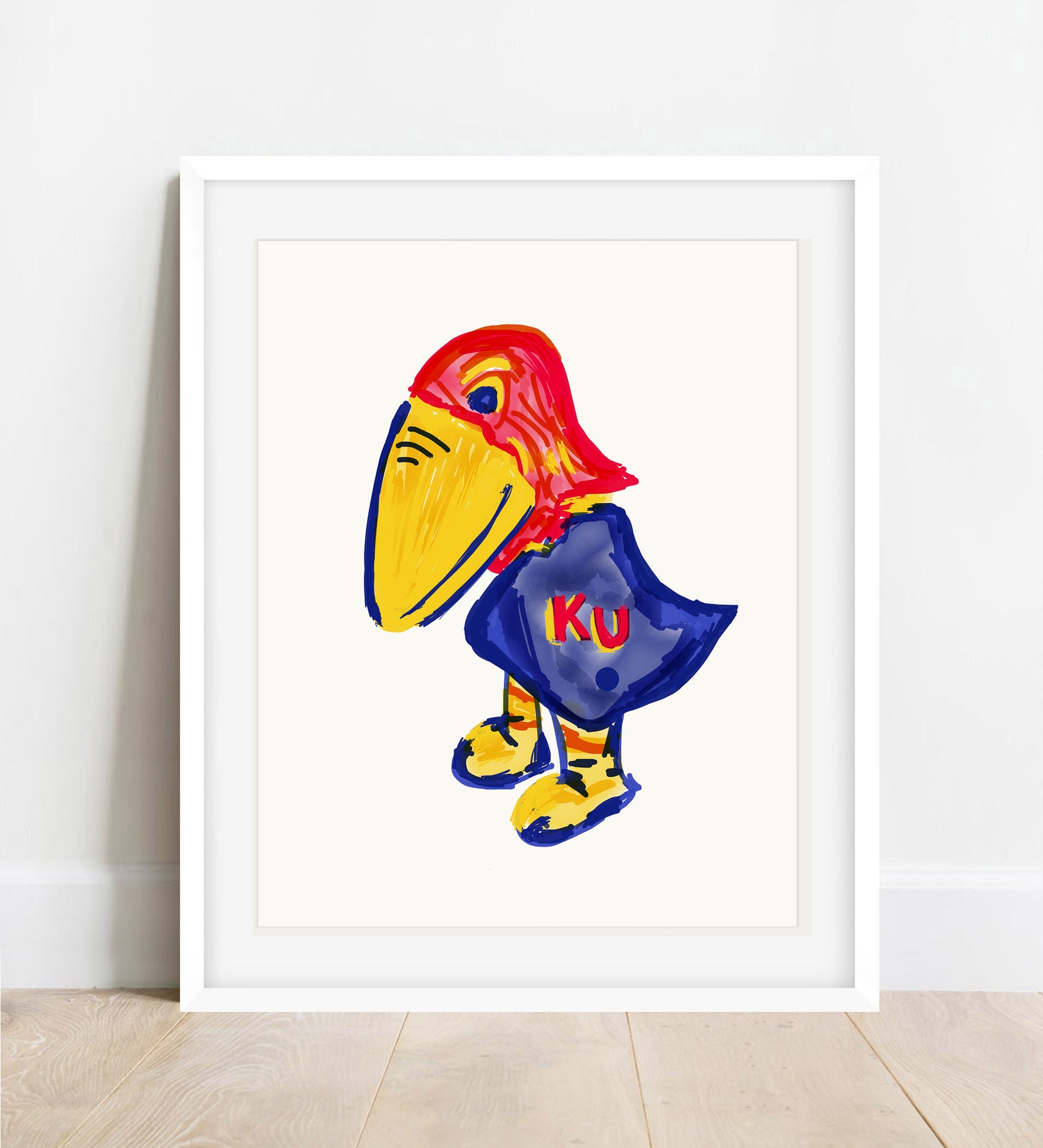 1923 Jayhawk Hand Drawn Print Hand Drawn Reproduction Rock - Etsy