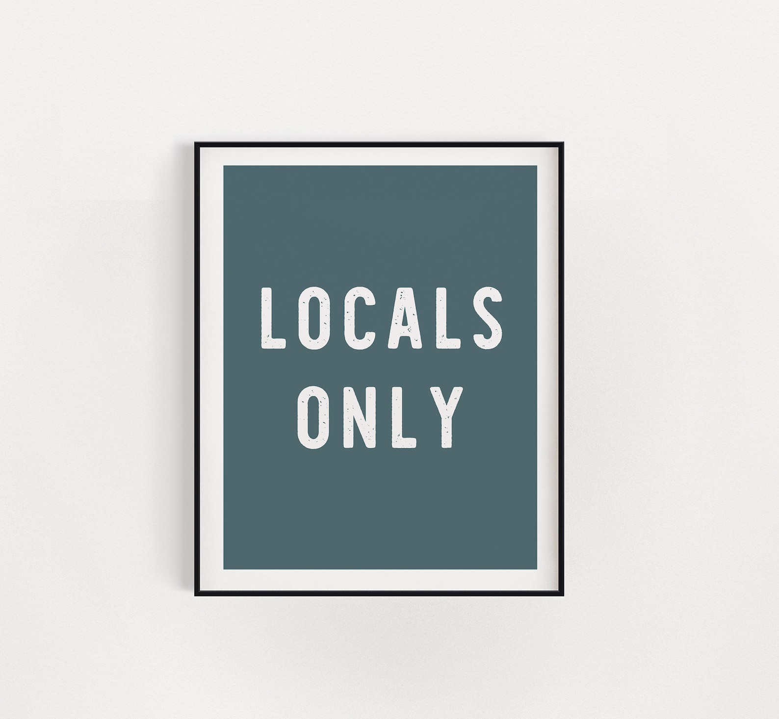 Locals Only Sign Digital PRINT California Surf Instant - Etsy