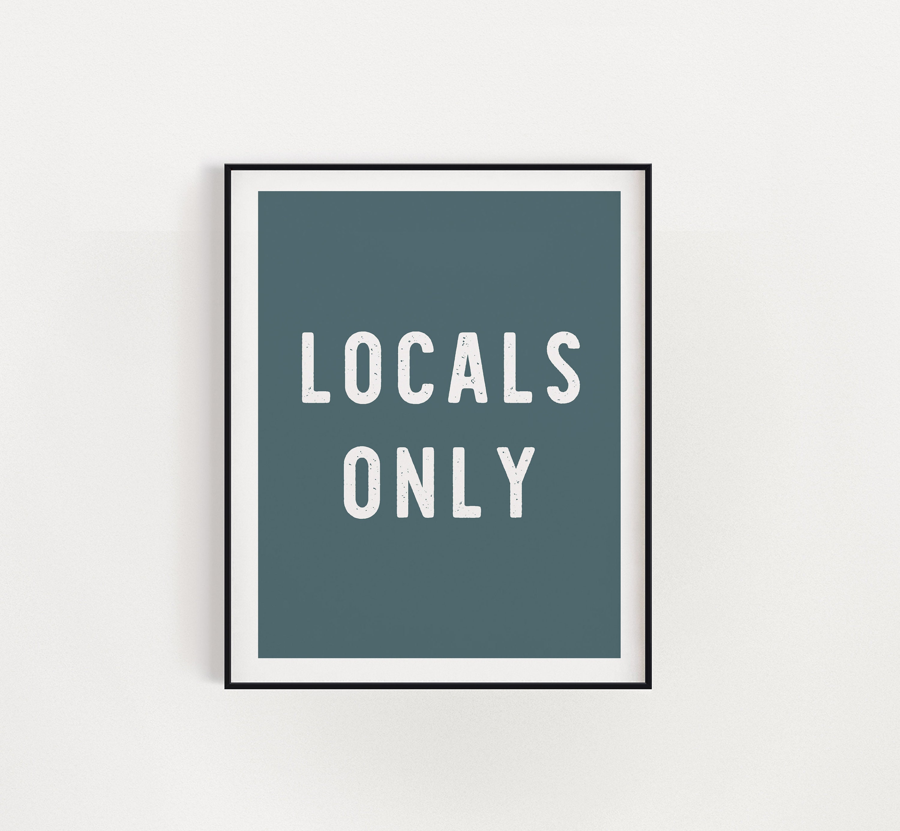 Locals Only Sign Digital PRINT California Surf Instant Download Art ...