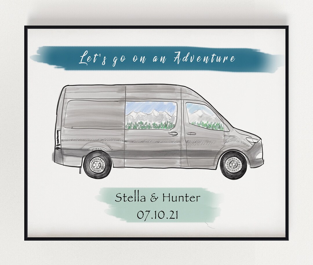 Custom Mercedes Sprinter Van Print – Personalized Gift (digital ...