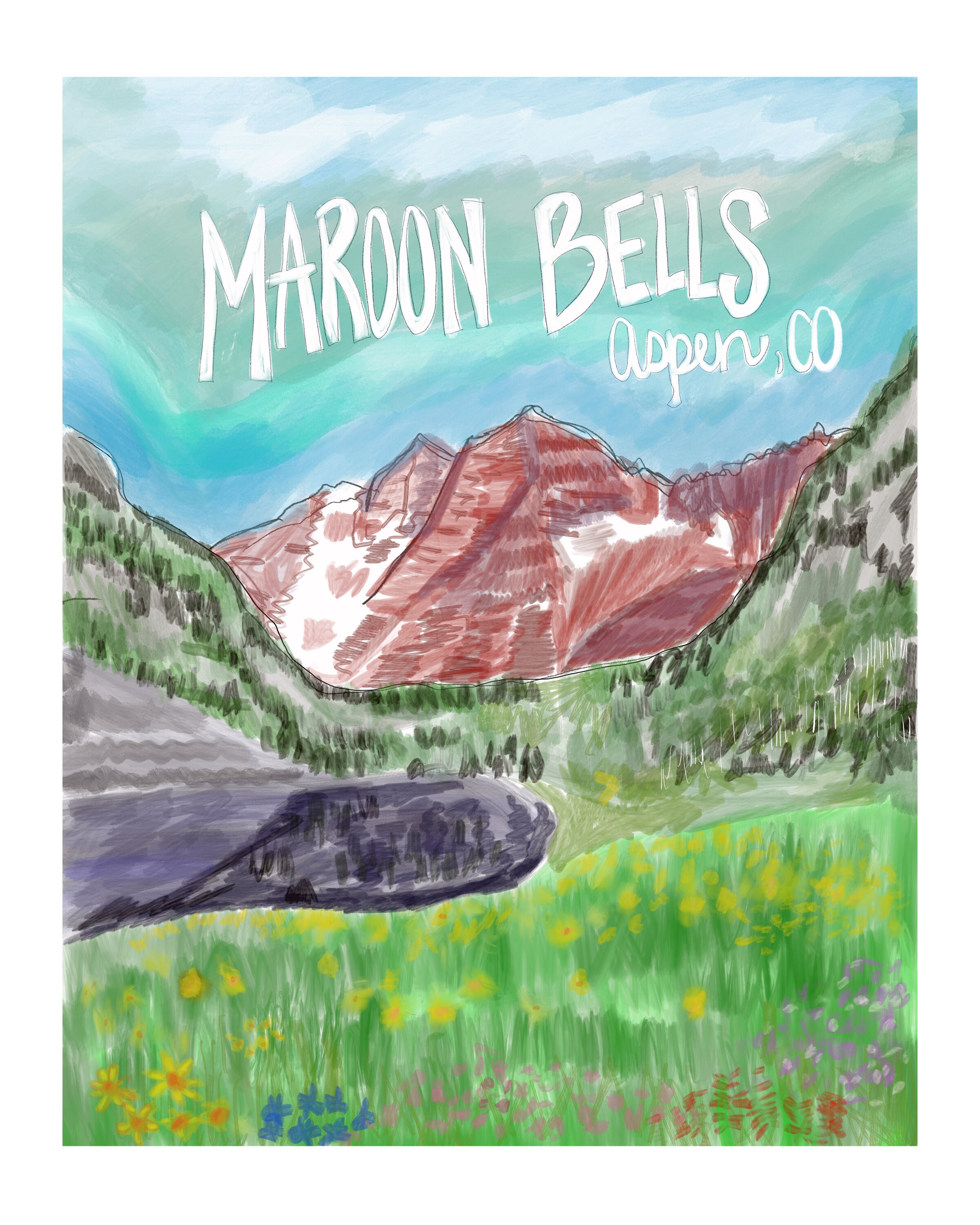 Maroon Bells Print Aspen Colorado Print Wall Art Aspen Wall - Etsy