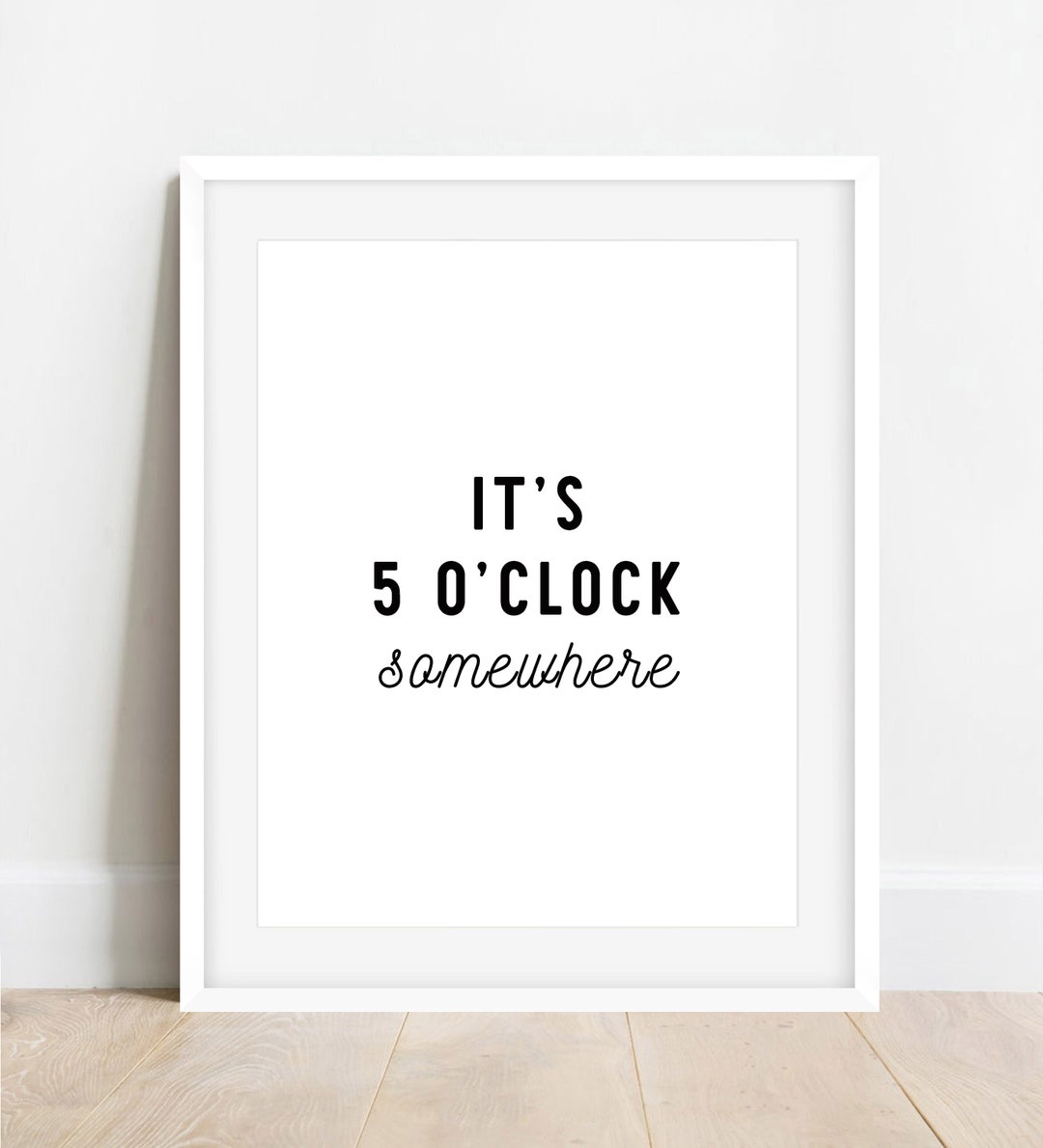 It's 5 O'clock Somewhere Quote. Jimmy Buffet Wall Decor, Jimmy Buffet ...