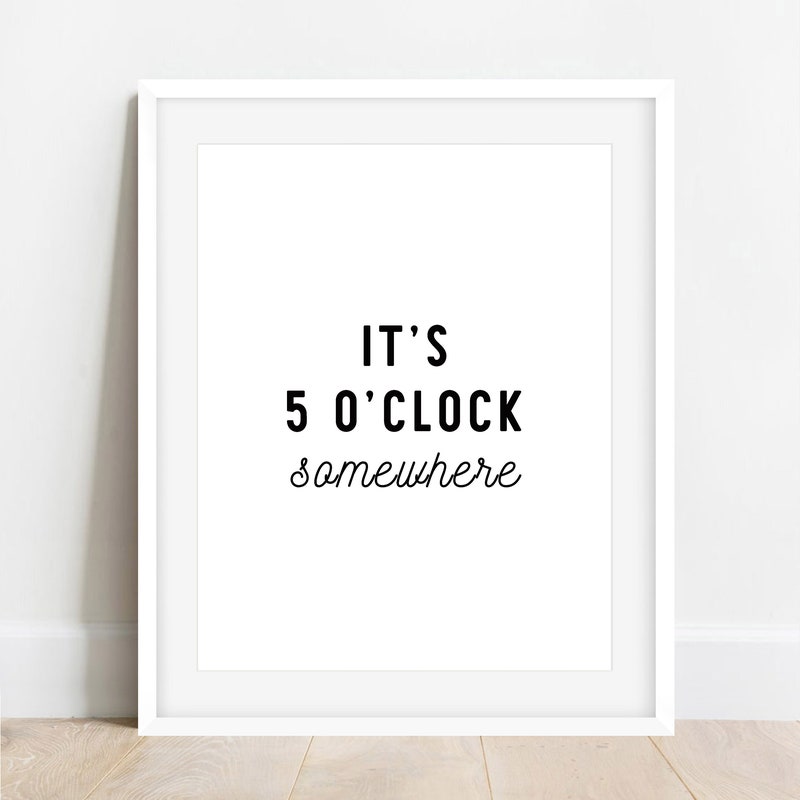 5 Oclock Somewhere Sign - Etsy