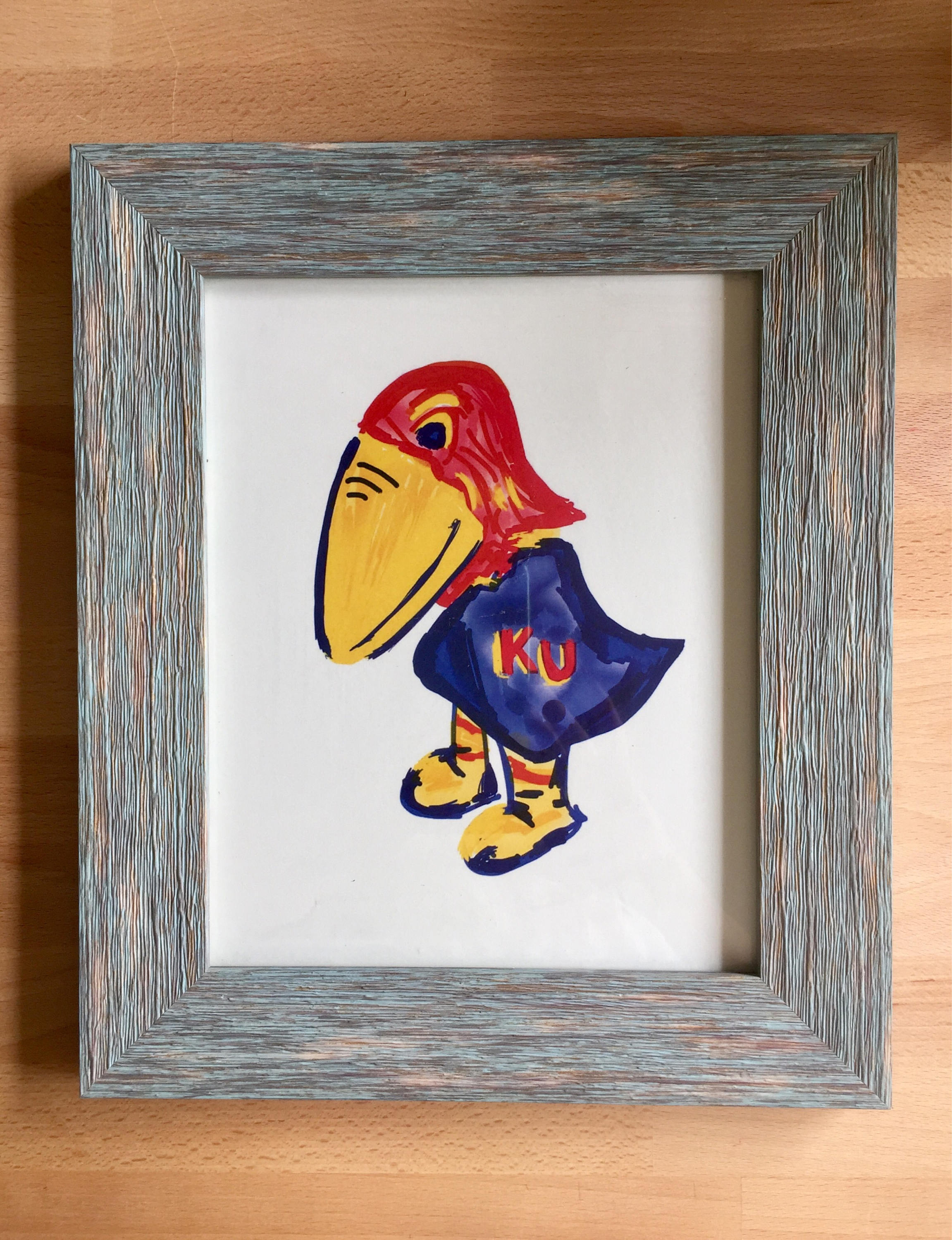 1923 Jayhawk Hand Drawn Print Hand Drawn Reproduction Rock | Etsy