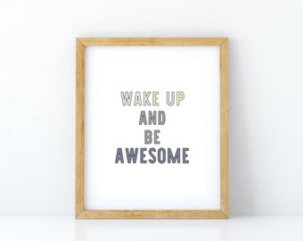 Wake up Print - Etsy