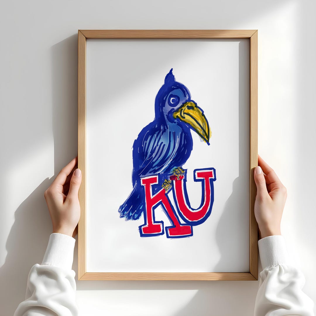 1920 Jayhawk PRINTABLE Download Digital Hand Drawn INSTANT Download ...