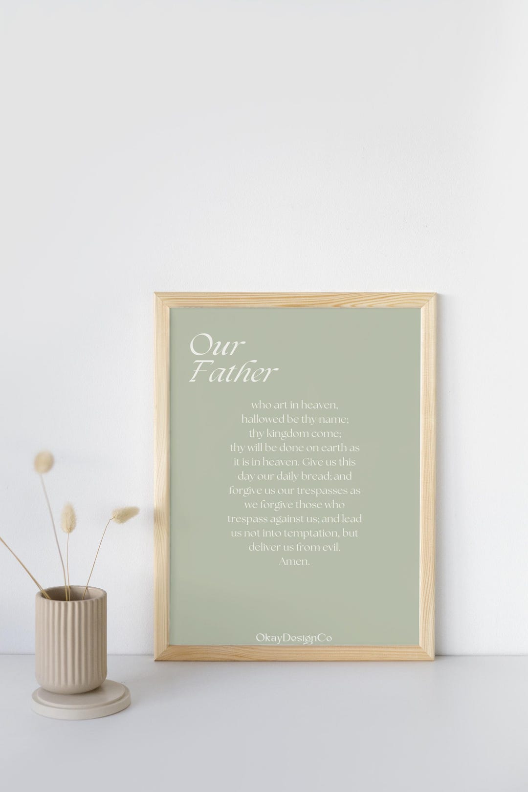 Our Father Download, Catholic Prayer, Printable Prayer Card, Digital ...