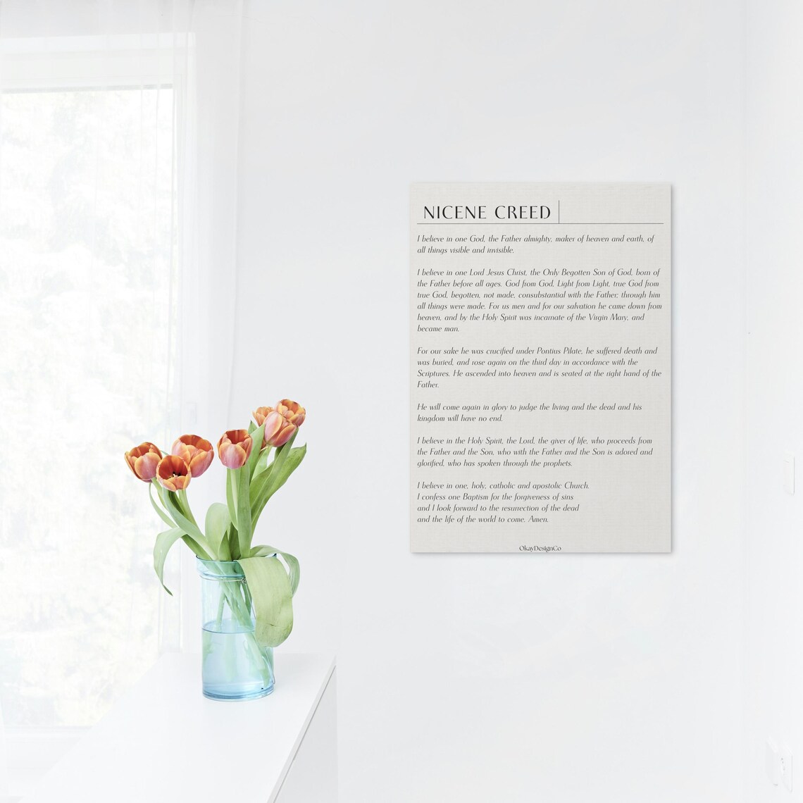 Nicene Creed Printable | Catholic Wall Art | Profession of Faith ...