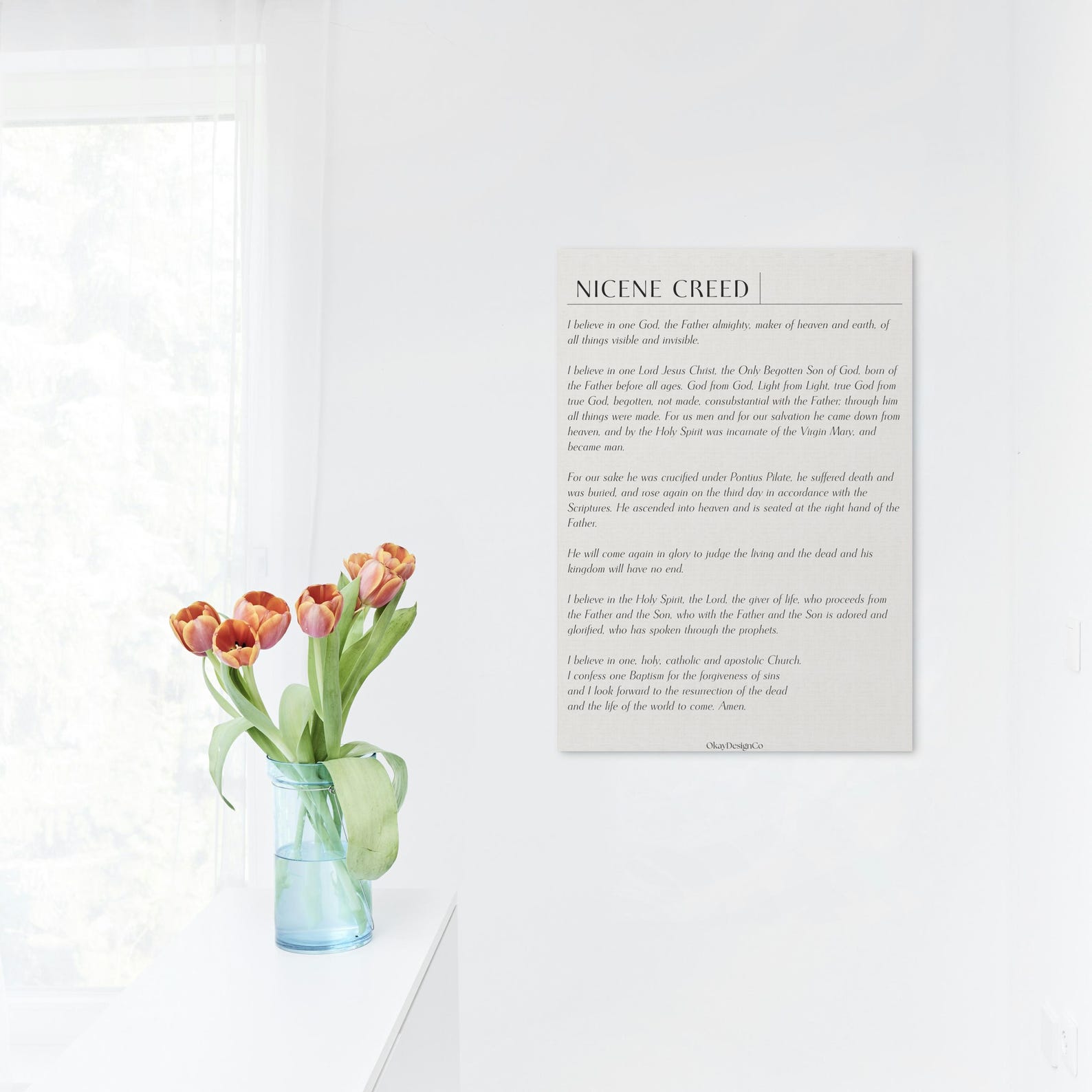 Nicene Creed Printable | Catholic Wall Art | Profession of Faith ...