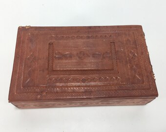 Leather box with lid | Etsy