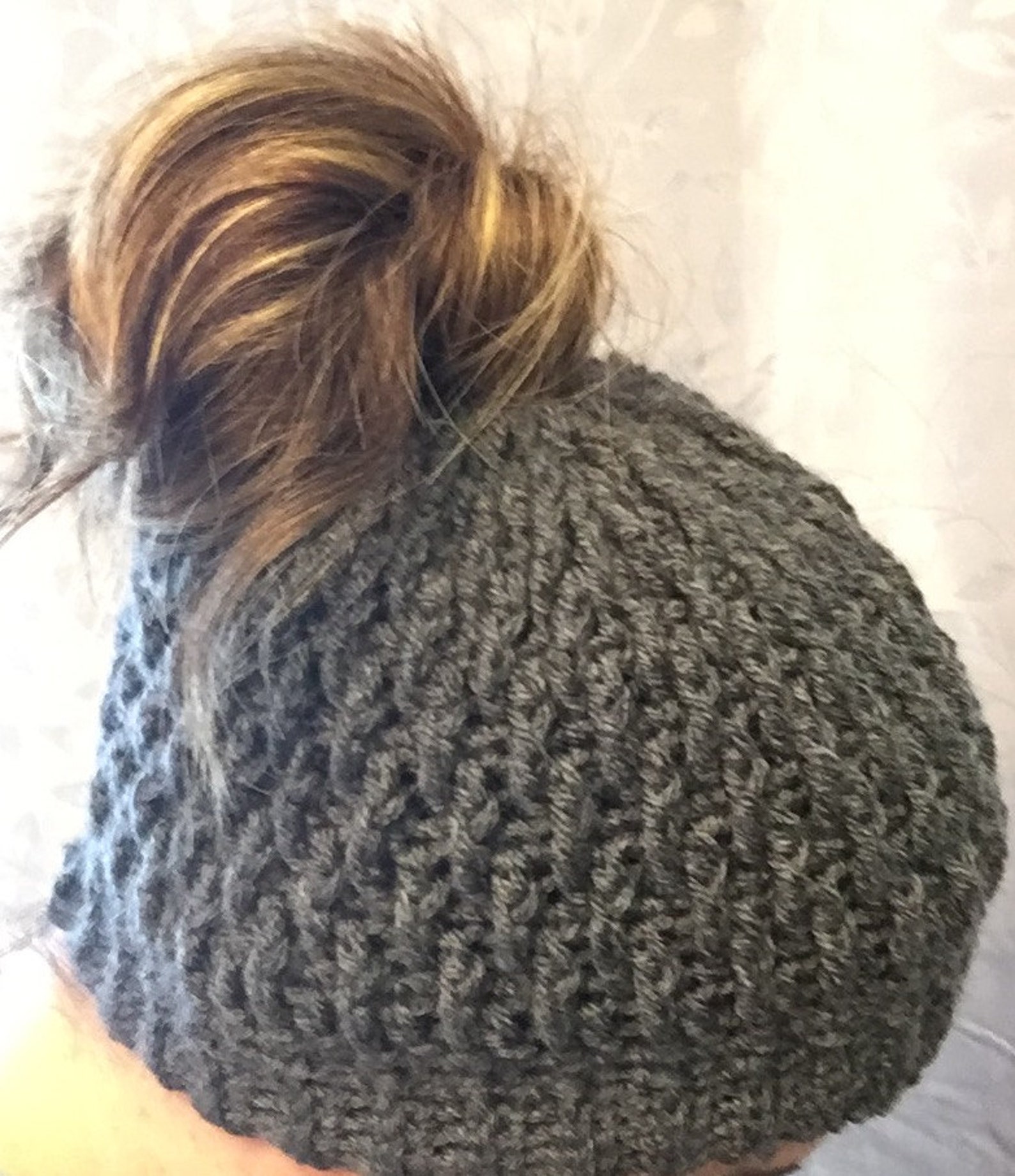 Messy Bun Hat Pattern Crochet Pattern Endless Textured Messy - Etsy Canada