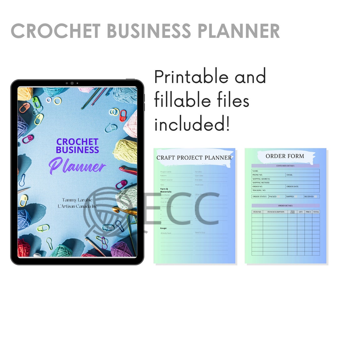 Crochet Business Planner, Crochet Planner, Crochet Workbook, Crochet ...