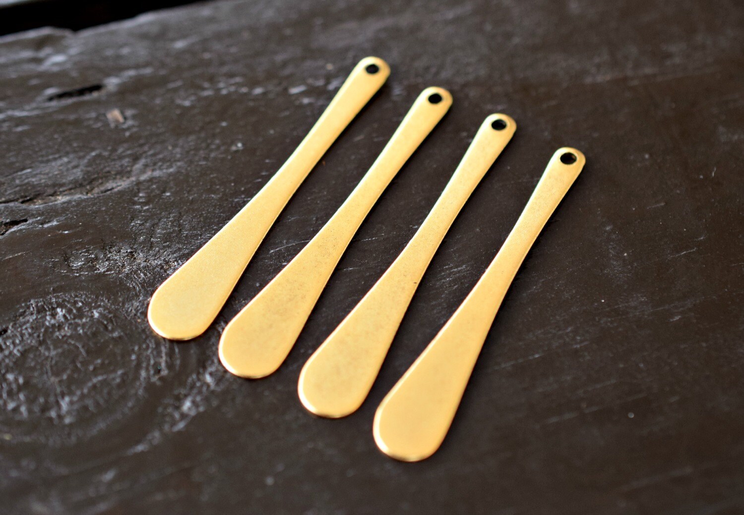 Antiqued Gold Paddle Pendant Charms4pcs Made in the USA | Etsy