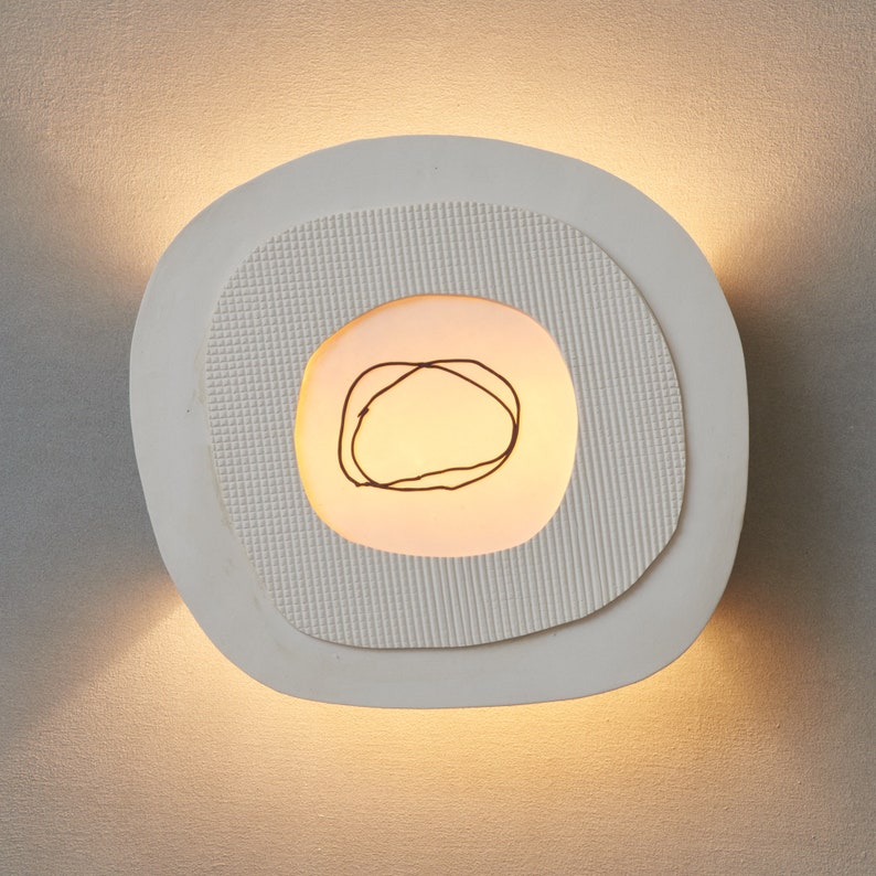 Organic Shape Wall Light. Unique Sconce for the Living Room . - Etsy