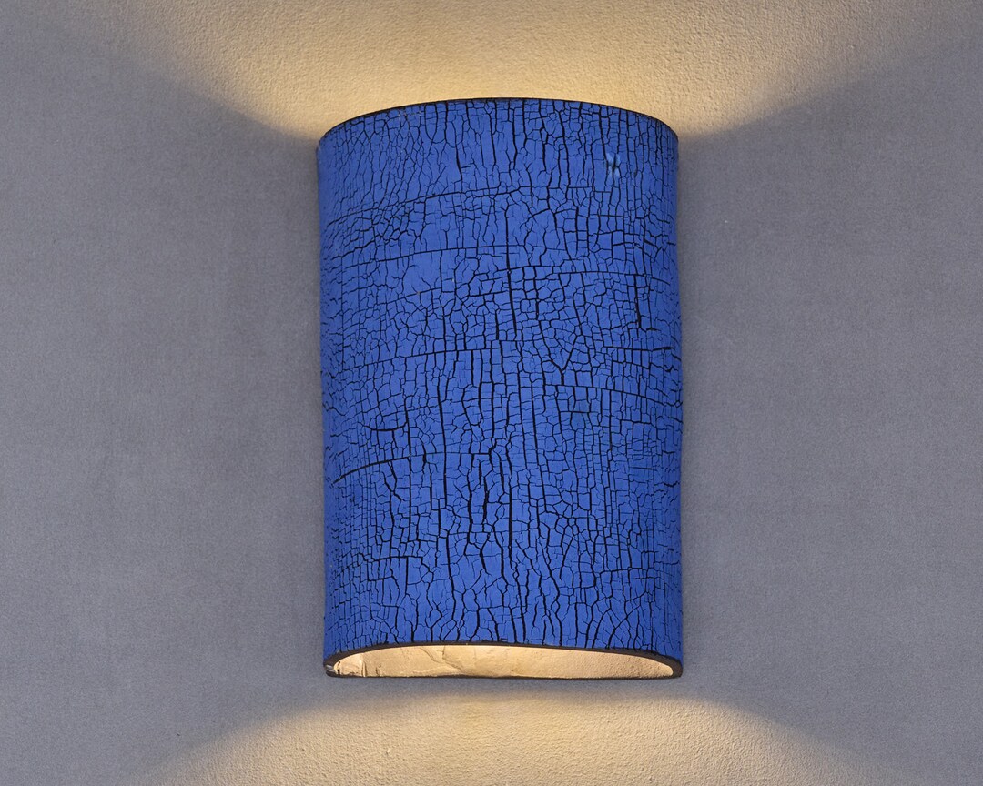 Blue Clay Sconce , Living Room Light, Bedroom Wall Sconce, Modern ...