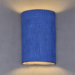 Blue Clay Sconce , Living Room Light, Bedroom Wall Sconce, Modern ...