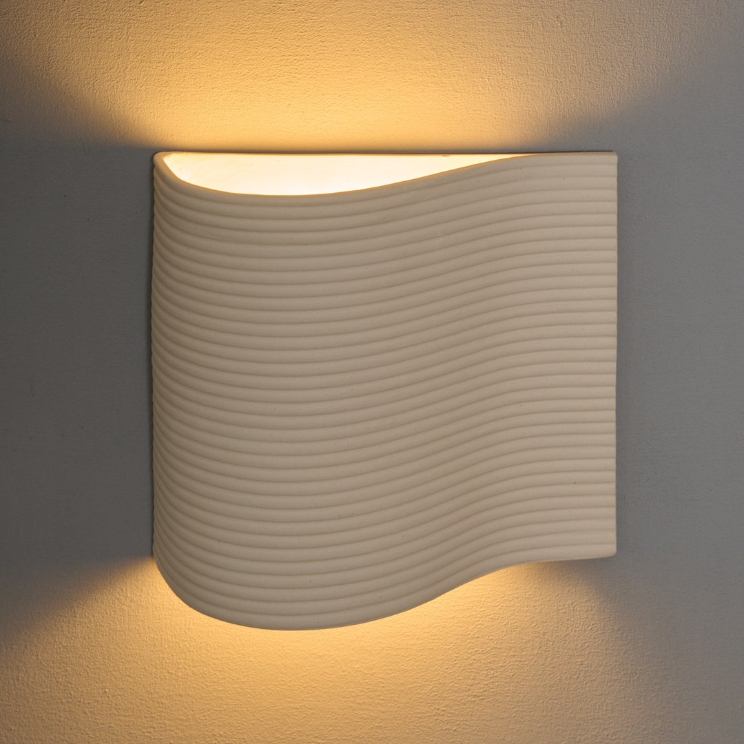 Elegant White Sconce, Living Room Wall Light, Rustic Sconce, Bedroom ...