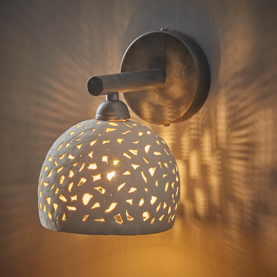 Ceramic Wall sconce for the bedroom. Designer Wall mount | Etsy